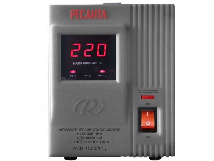 Стабилизатор напряжения РЕСАНТА ACH-1500/1-Ц по цене 4 490 руб. в ...