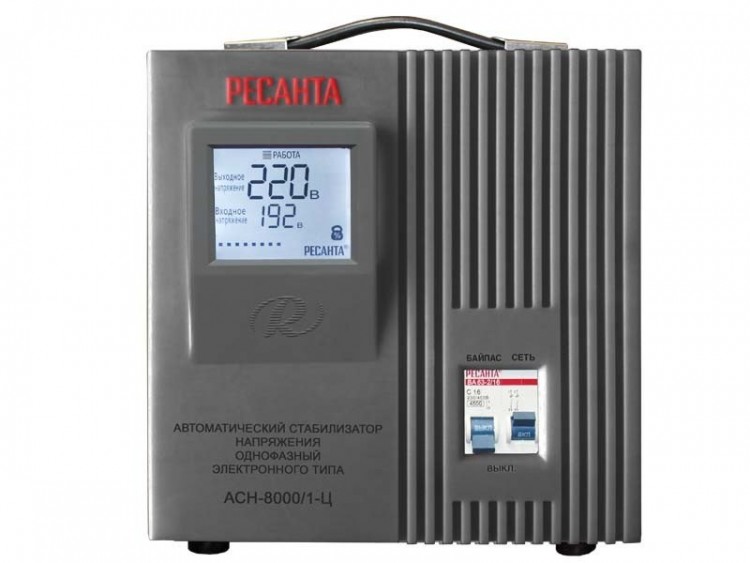 Стабилизатор напряжения РЕСАНТА АСН-8000/1-Ц по цене 15 190 руб. в ...